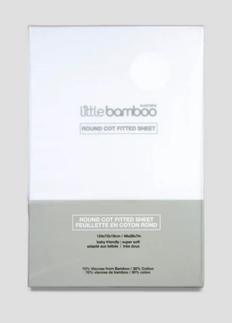 Little bamboo Round Fitted Cot sheet – Cotmakers